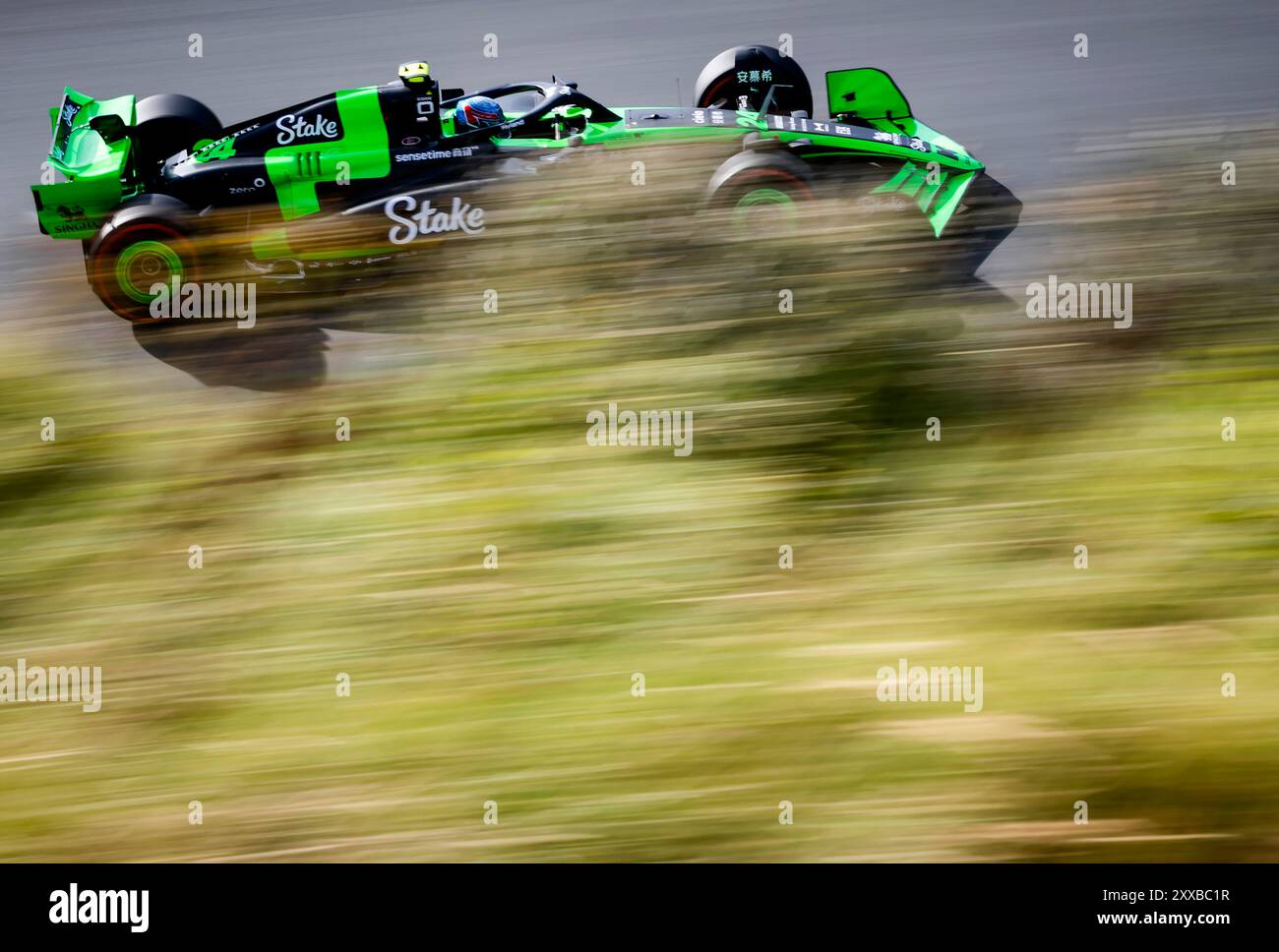 ZANDVOORT - Zhou Guanyu (Kick Sauber) during the 2nd free practice ...
