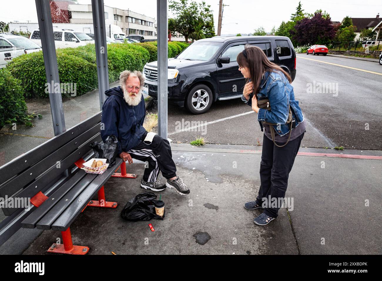 ARC-0164....WASHINGTON - Dave Brown, a homeless man on the streets of ...