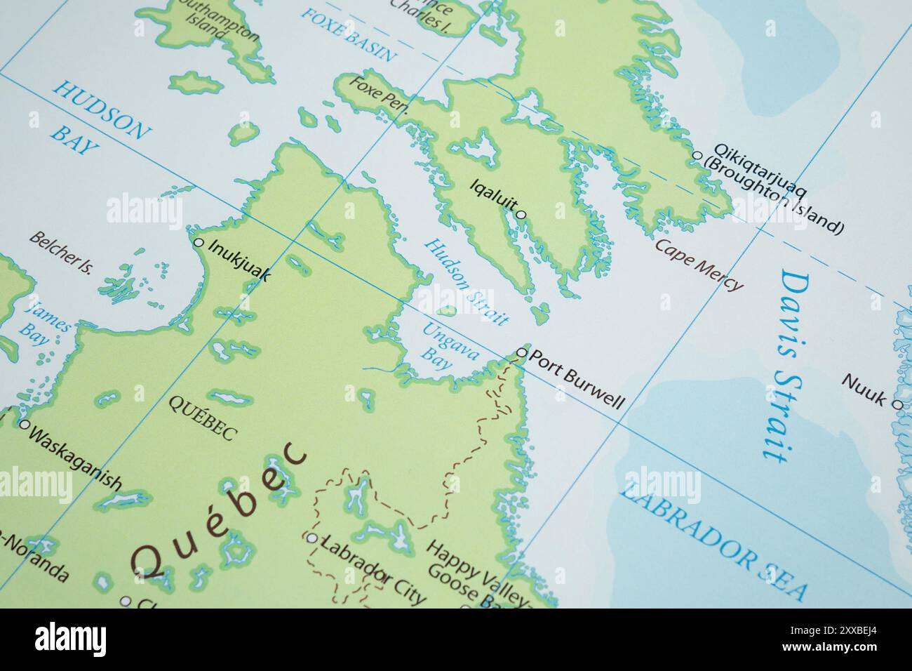 Canadian arctic map hi-res stock photography and images - Alamy