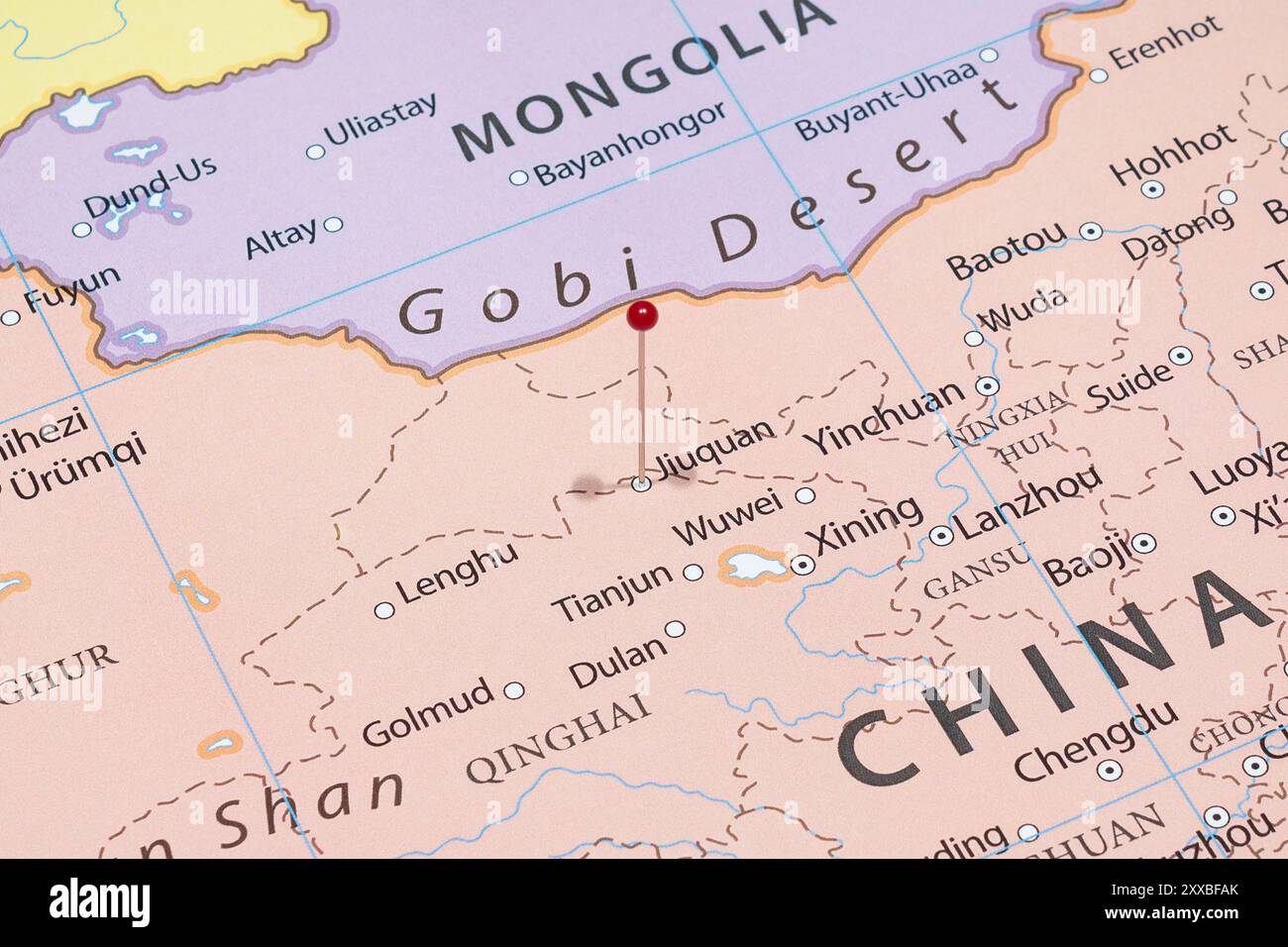 Jiuquan map hi-res stock photography and images - Alamy
