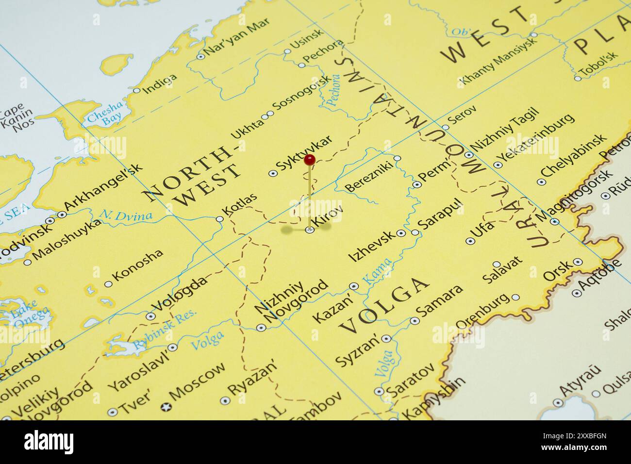 Kirov map hi-res stock photography and images - Alamy