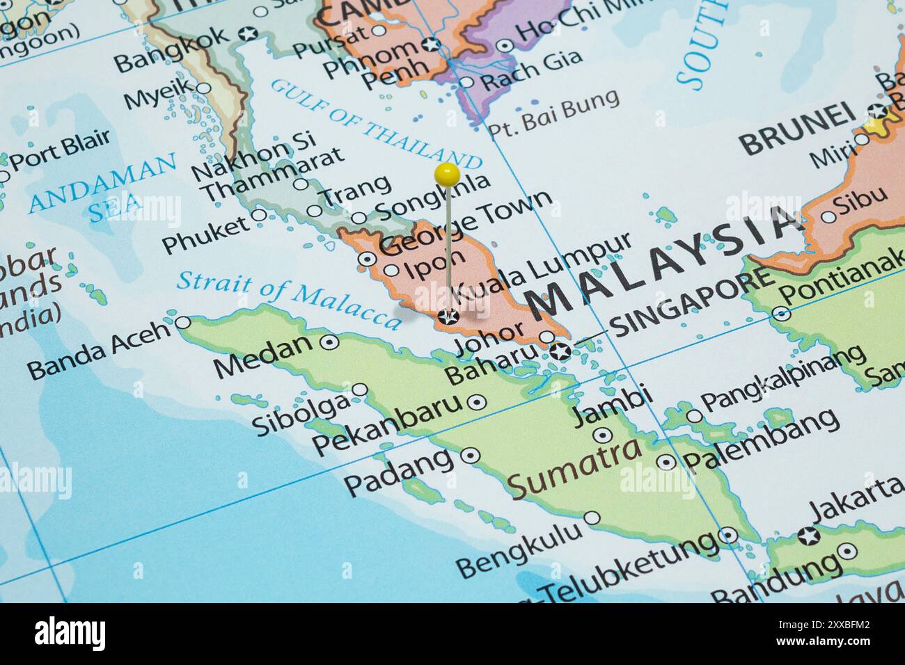 Malaysia city map hi-res stock photography and images - Alamy