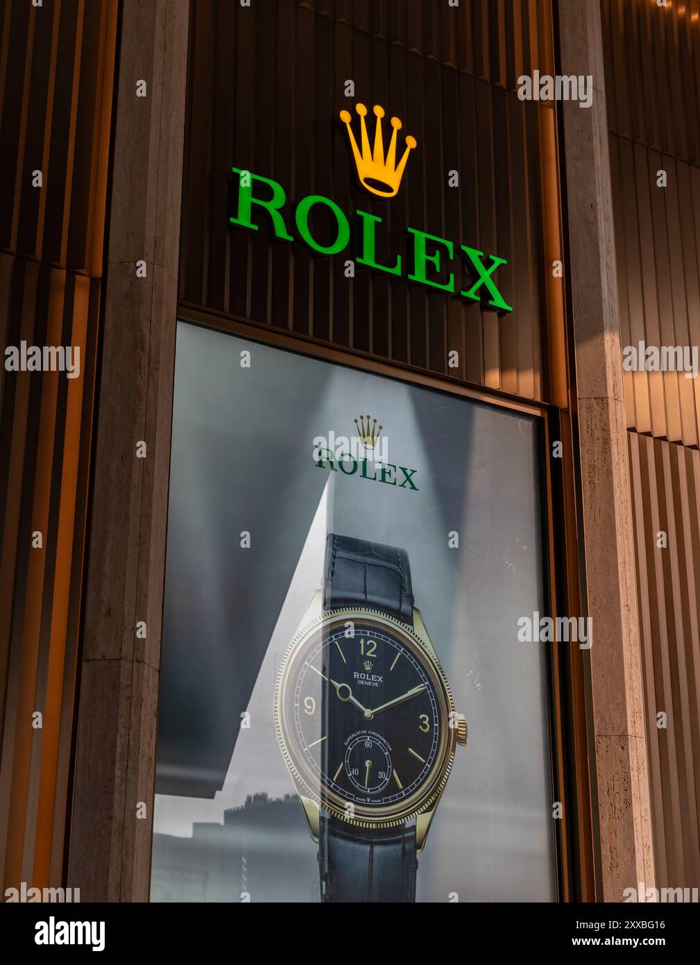 A picture of a Rolex advertisement Stock Photo - Alamy