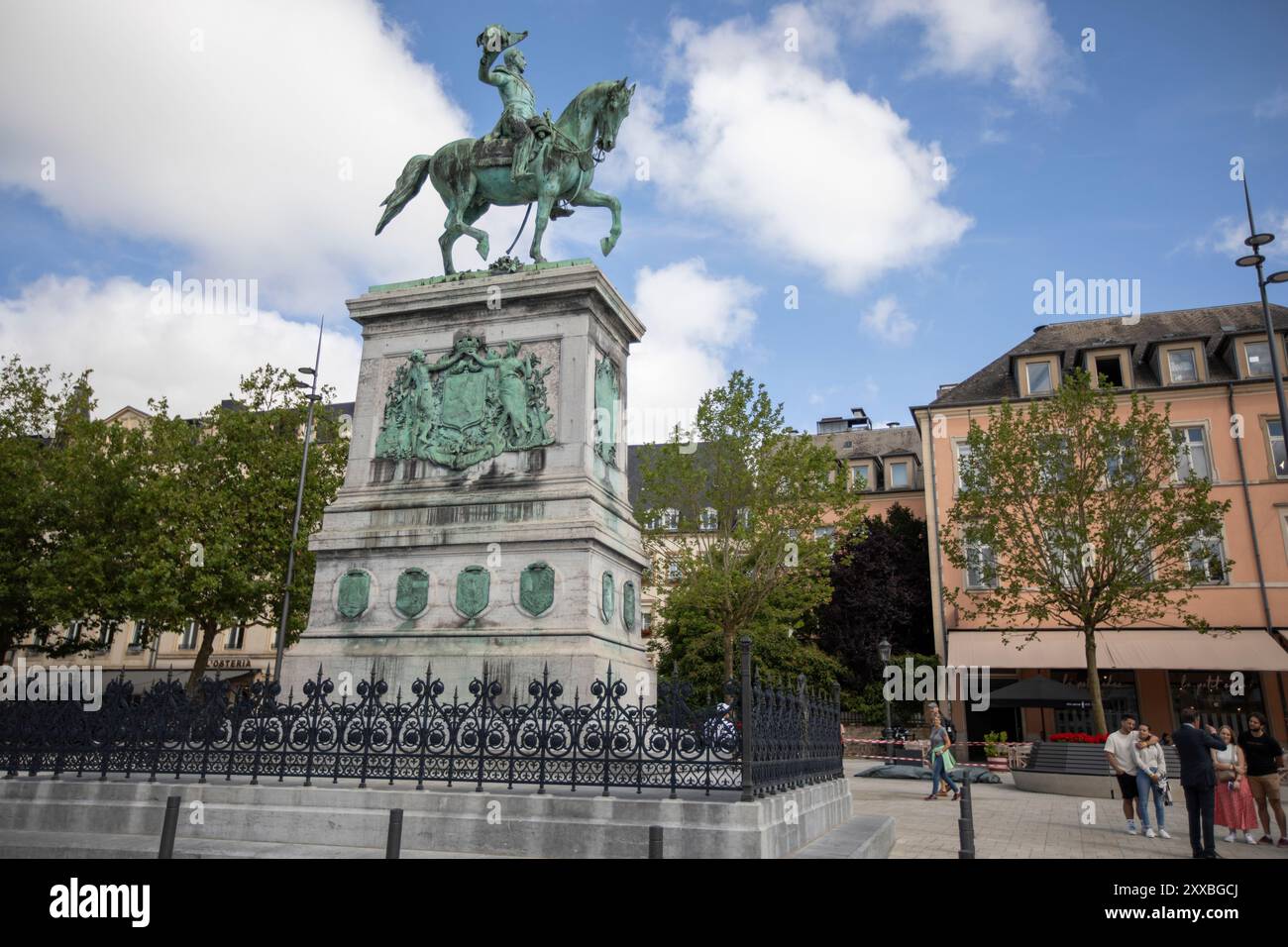 Place Guillaume II, in Luxembourg, Luxembourg, on 22 July 2024 Stock ...