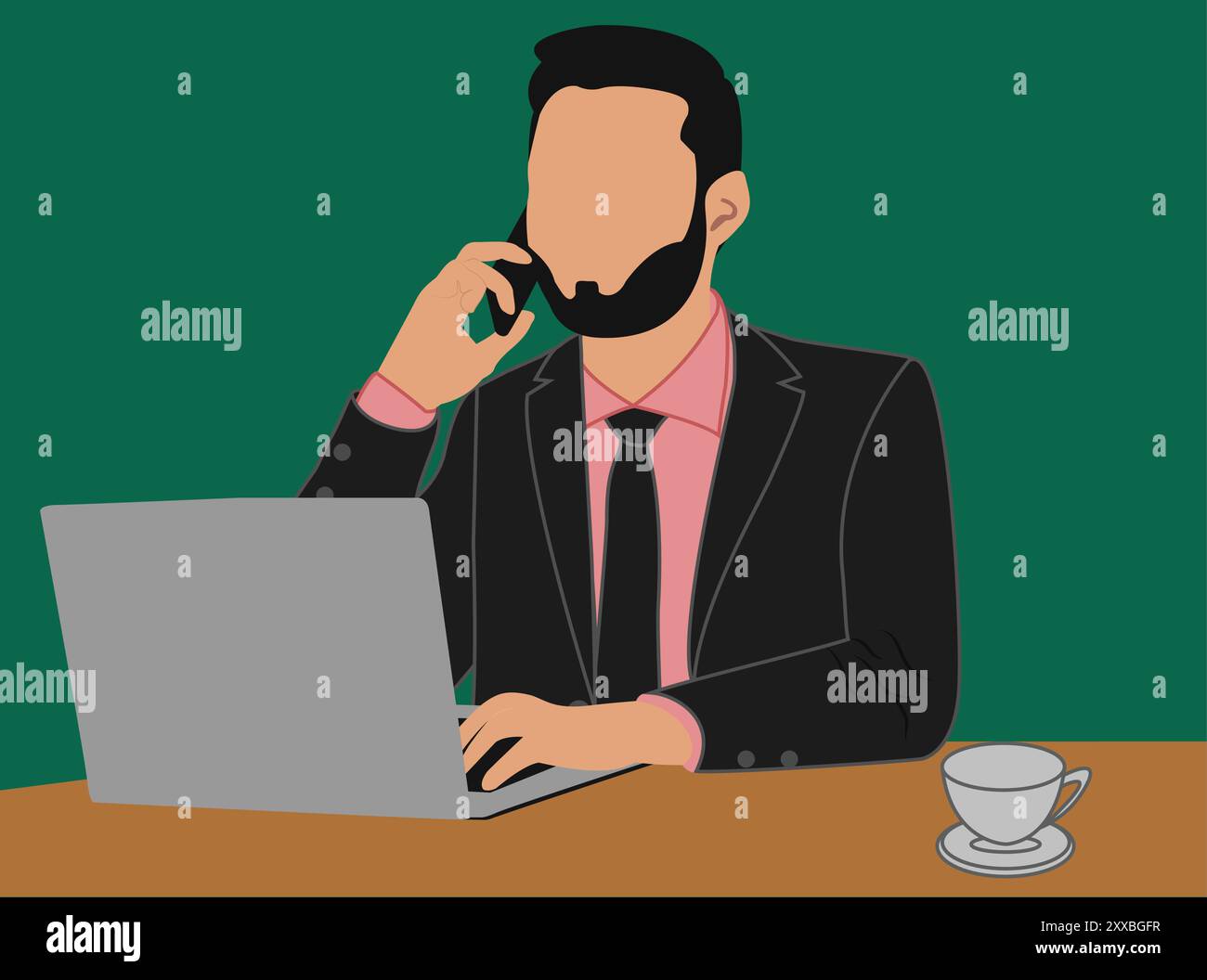 Person in office desk colourful hi-res stock photography and images - Alamy