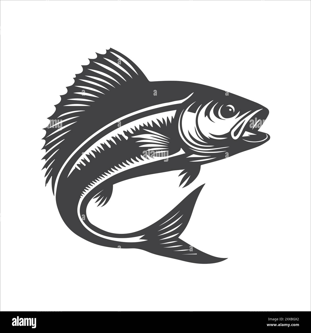 Hand drawn fishing lure Stock Vector Images - Alamy