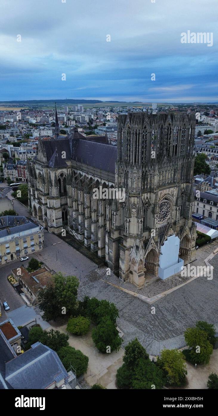Drone photo reims cathedral hi-res stock photography and images - Alamy