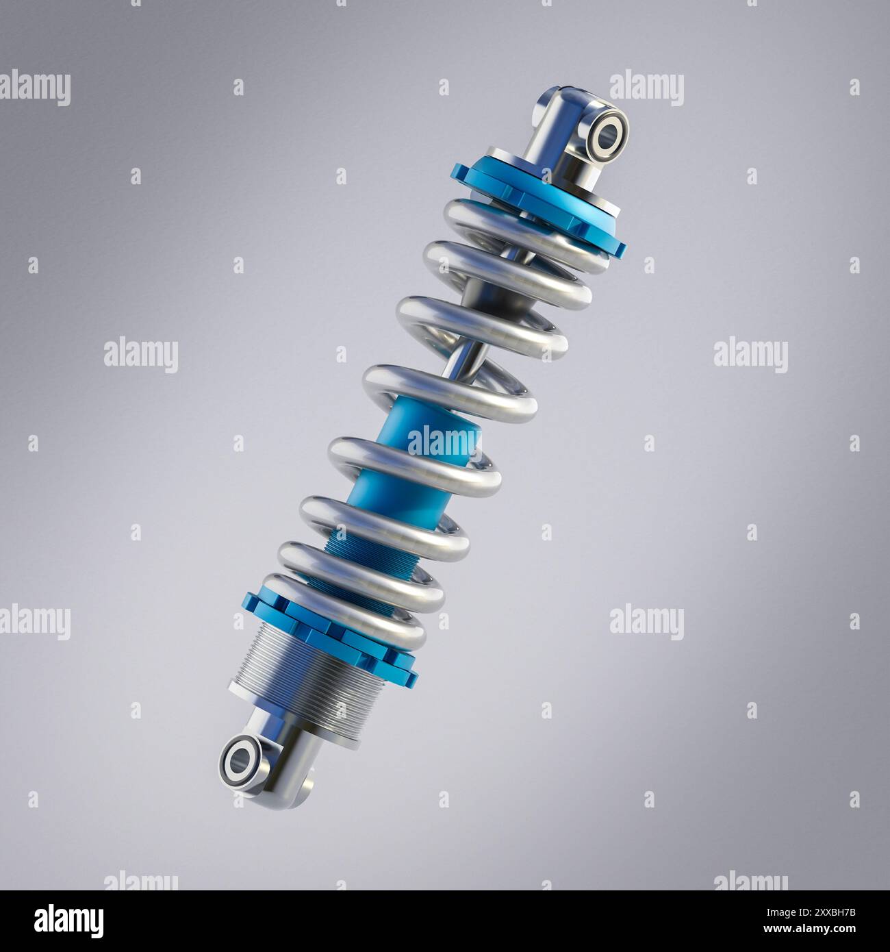 Shock absorber car on gray background. 3d Stock Photo - Alamy