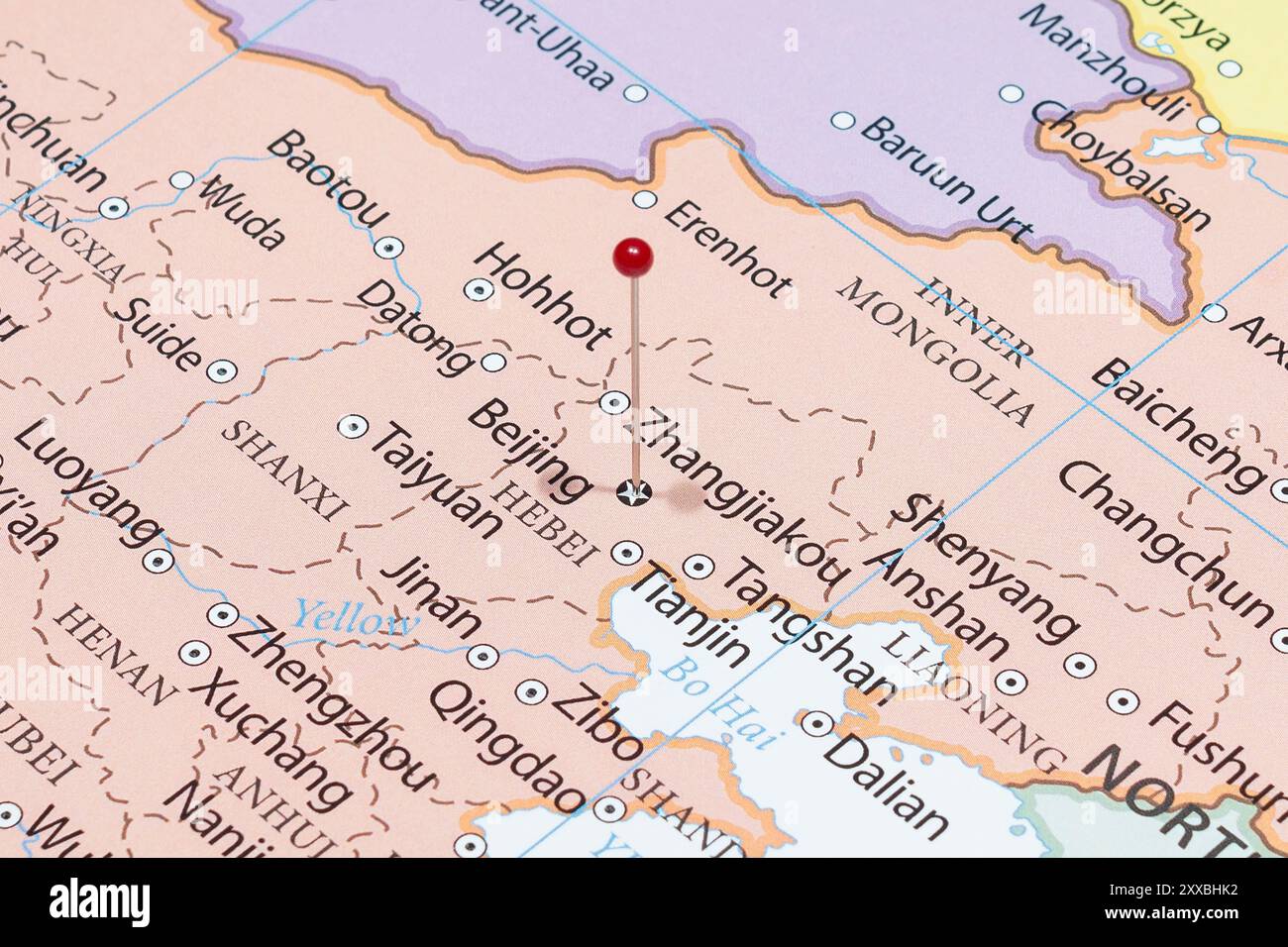 China political map capital beijing hi-res stock photography and images ...