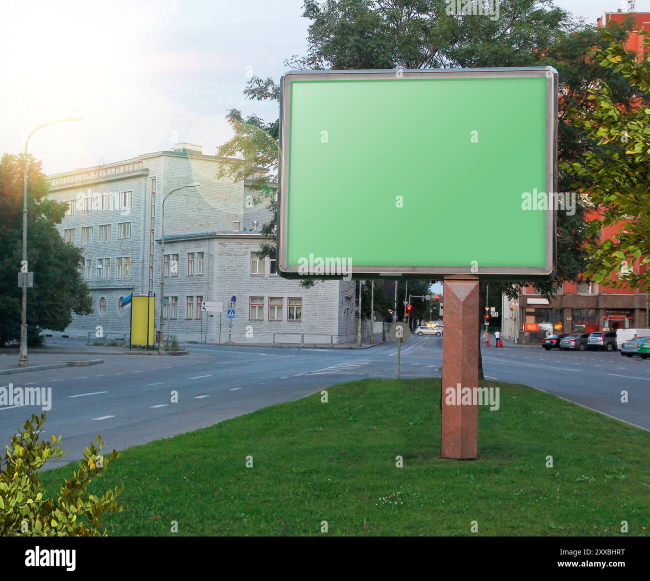 Streetside Outdoor Billboard Poster Stock Photo - Alamy