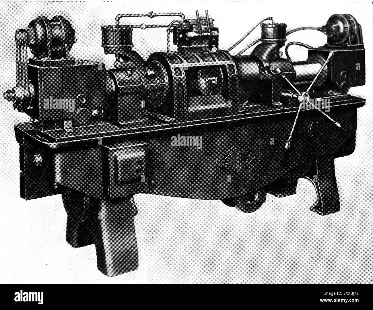 A Duobore diamond boring machine. This photograph is from a large ...