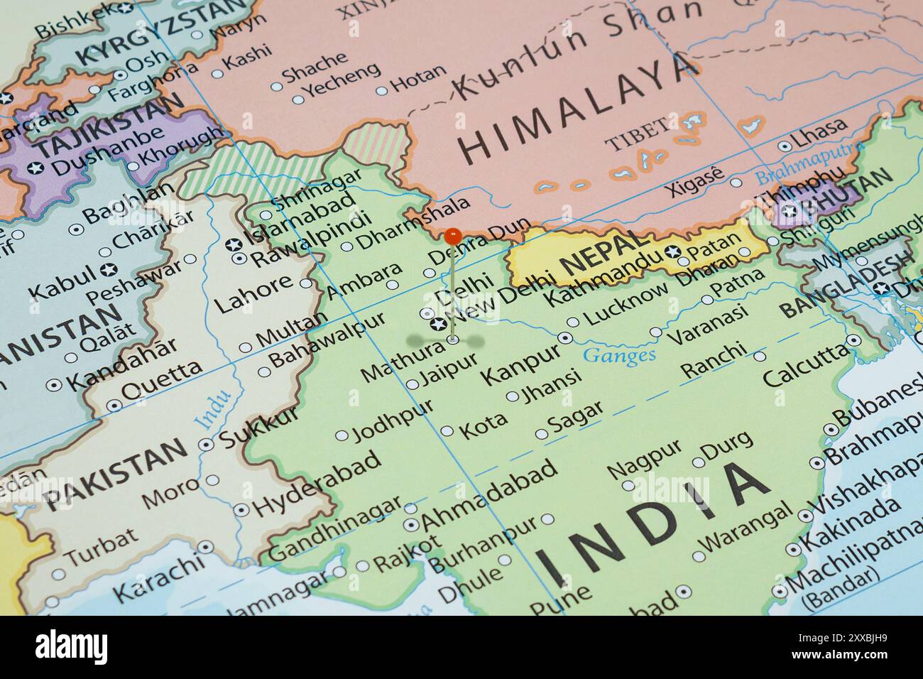 Mathura map hi-res stock photography and images - Alamy