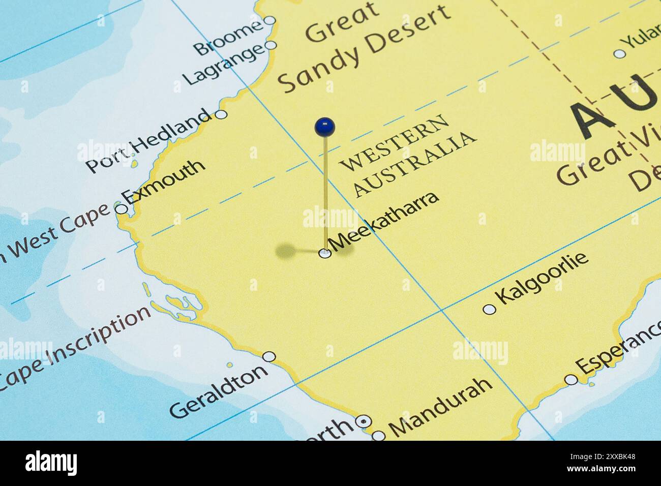 Map of meekatharra hi-res stock photography and images - Alamy