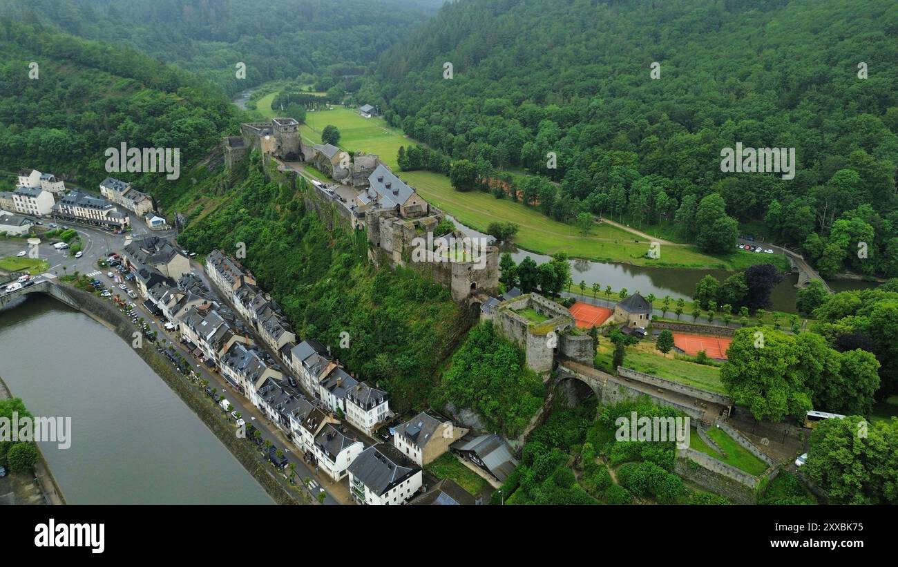drone photo Bouillon castle Belgium europe Stock Photo - Alamy