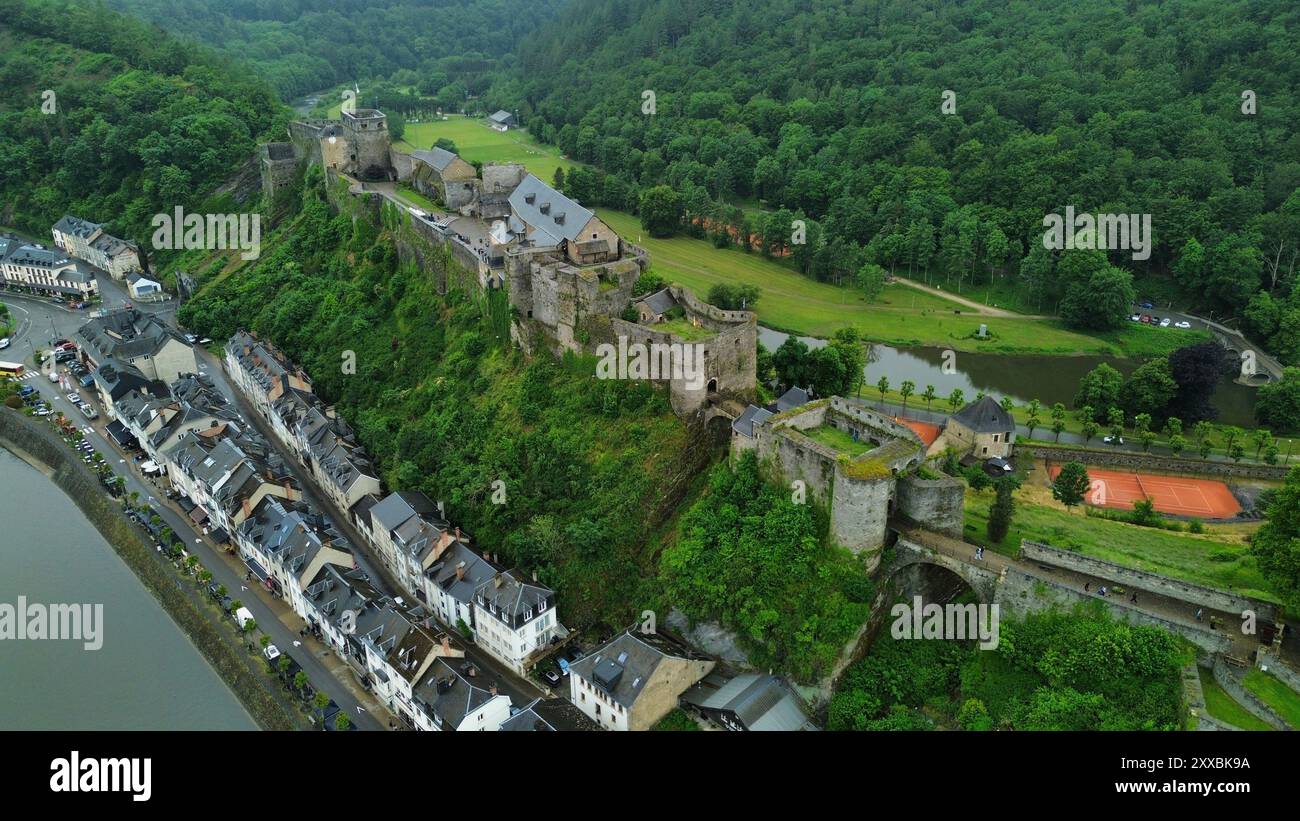 drone photo Bouillon castle Belgium europe Stock Photo - Alamy