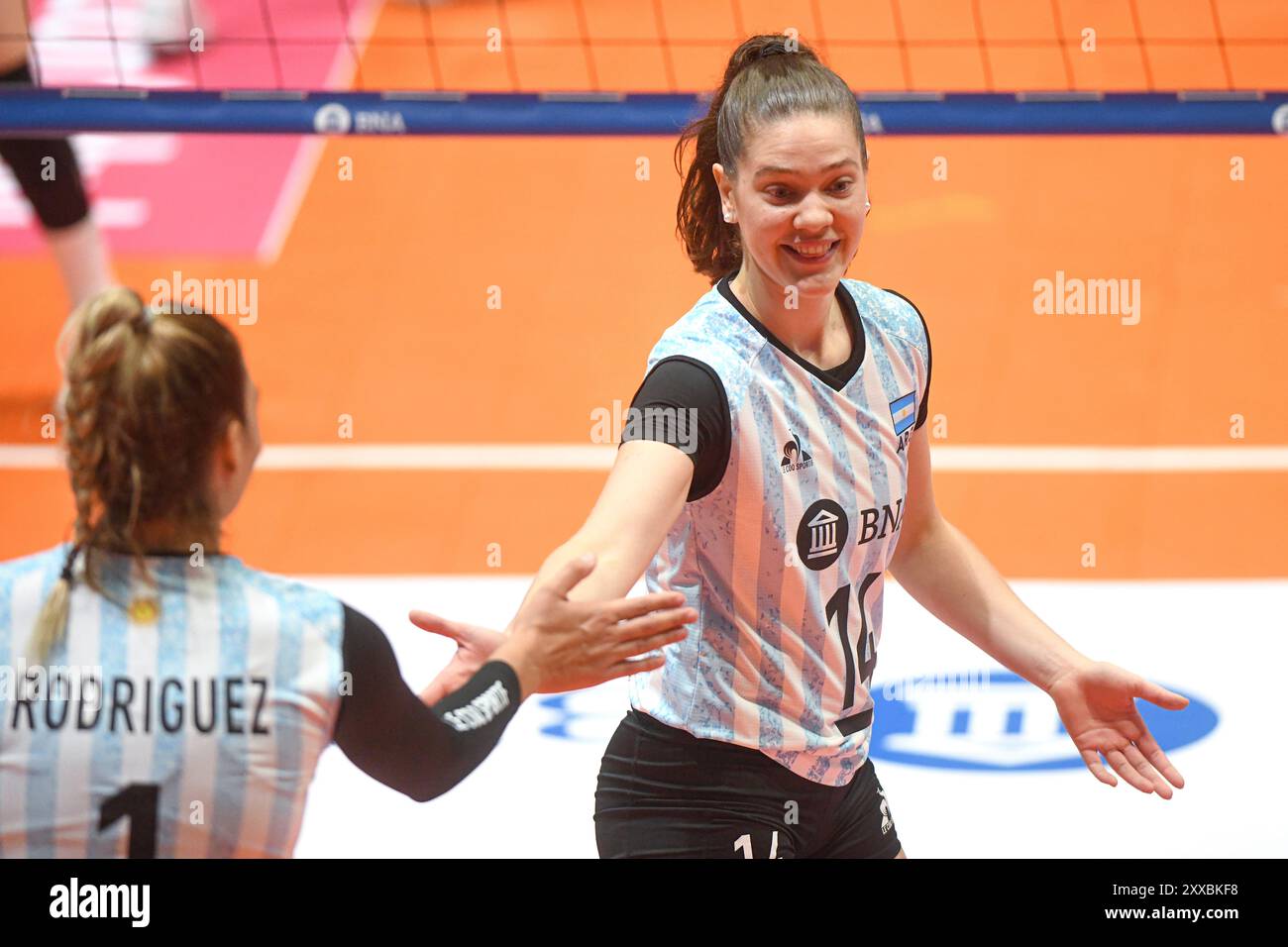 Victoria Mayer, Elina Rodriguez. Argentina Women's Volleyball Team (Las ...