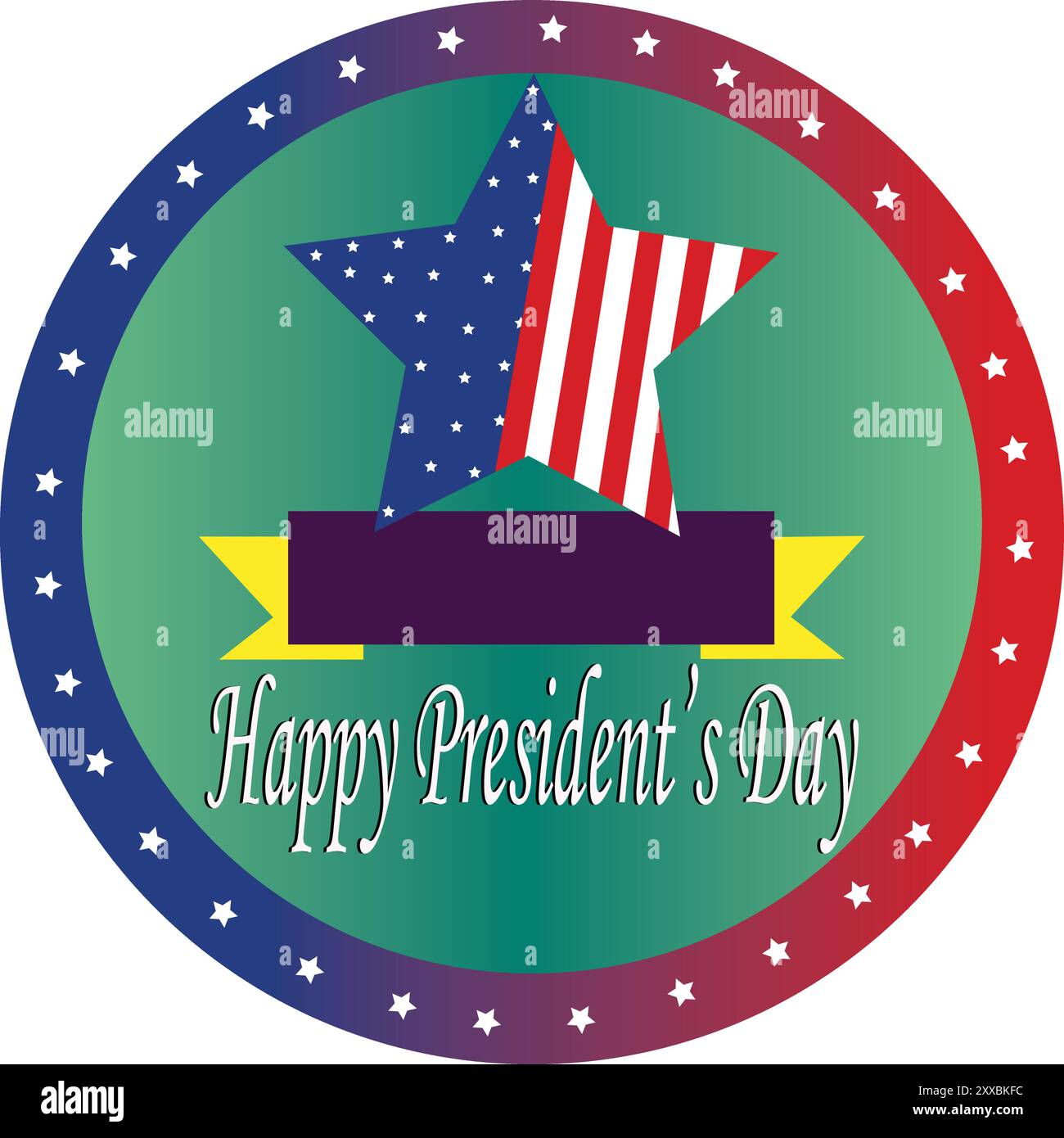 illustration of happy presidents day vector design on a white ...