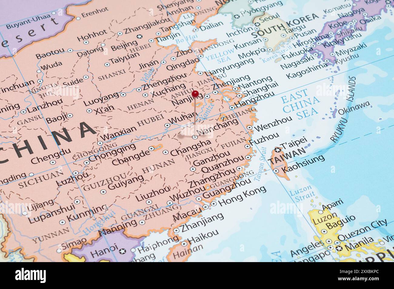 Nanjing map hi-res stock photography and images - Alamy