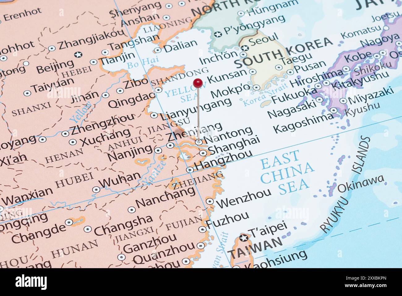 Nantong map hi-res stock photography and images - Alamy