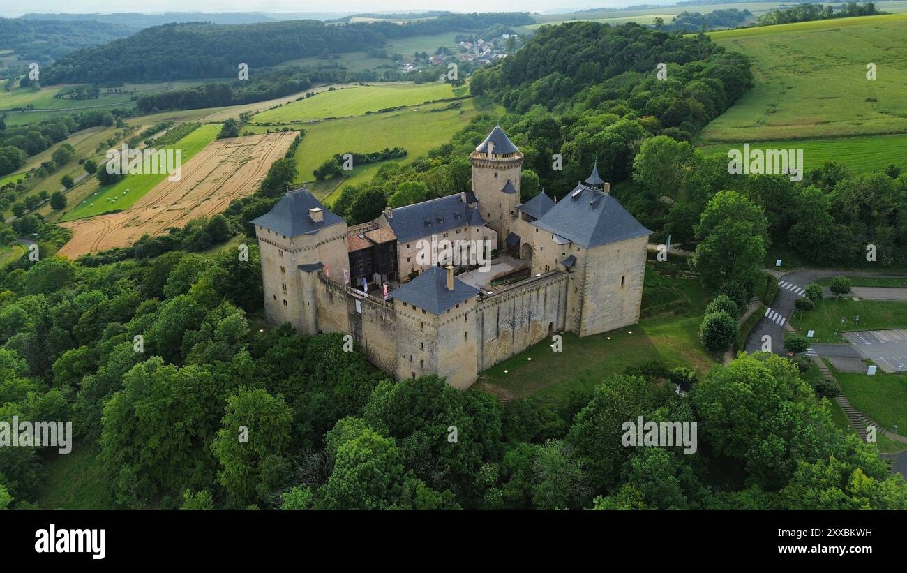 Malbrouck castle aerial view hi-res stock photography and images - Alamy