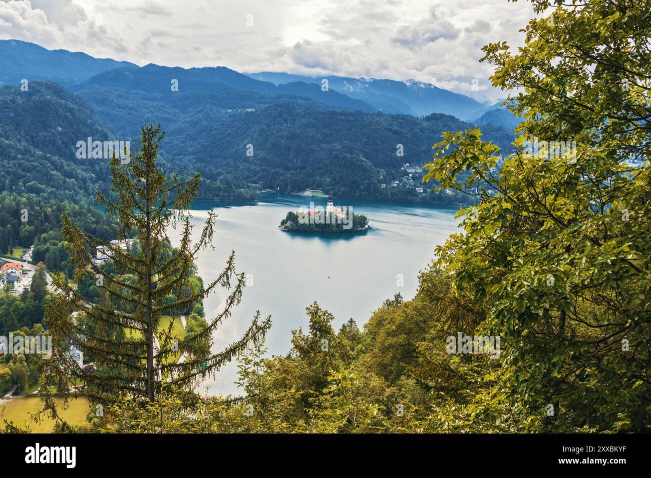 Church of the mother of god on the lake hi-res stock photography and ...