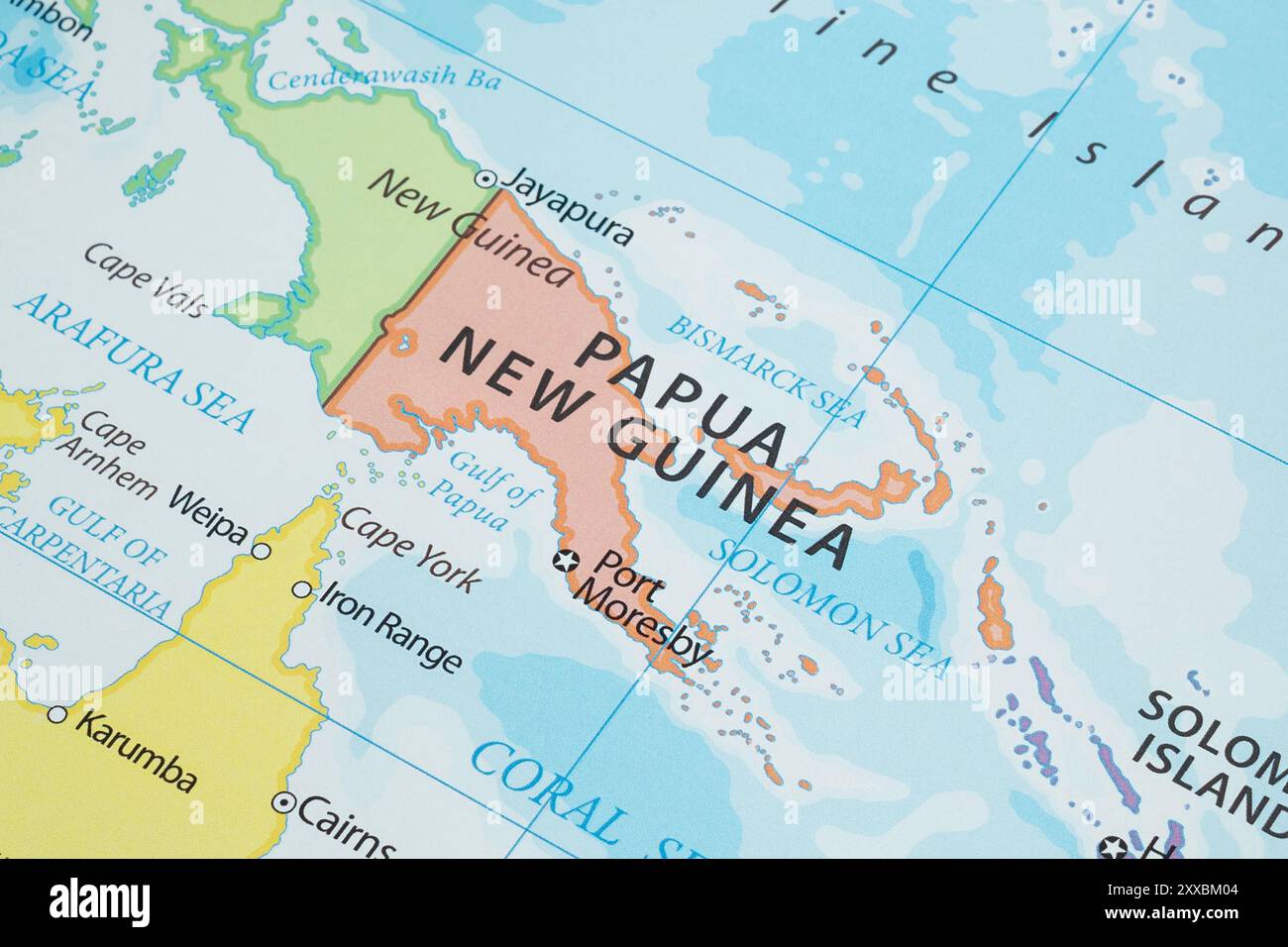 Political Map Of Papua New Guinea Ezilon Maps