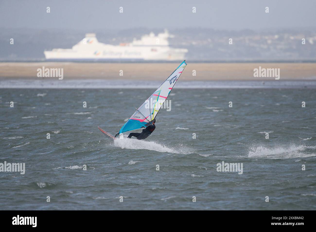 Beachlands, Hayling Island. 23rd August 2024. Strong winds for the ...