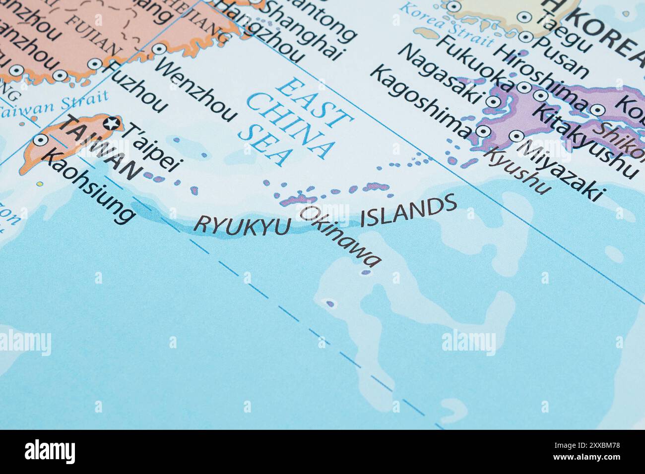 Ryukyu islands map hi-res stock photography and images - Alamy