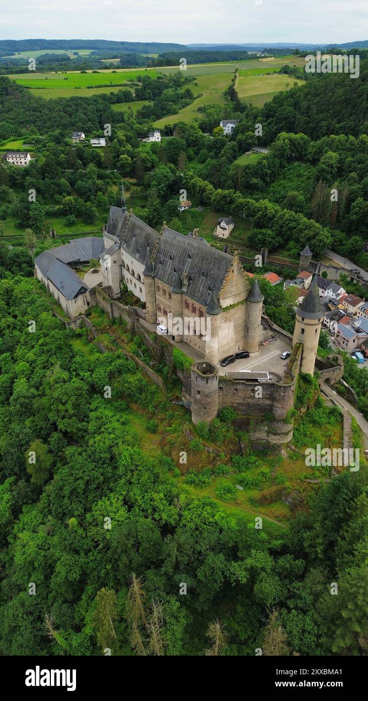 Drone photo vianden hi-res stock photography and images - Alamy
