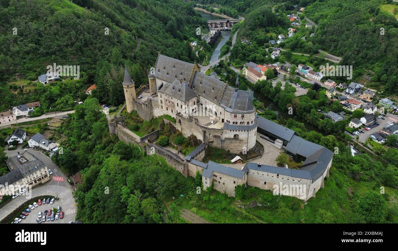 Drone photo vianden hi-res stock photography and images - Alamy