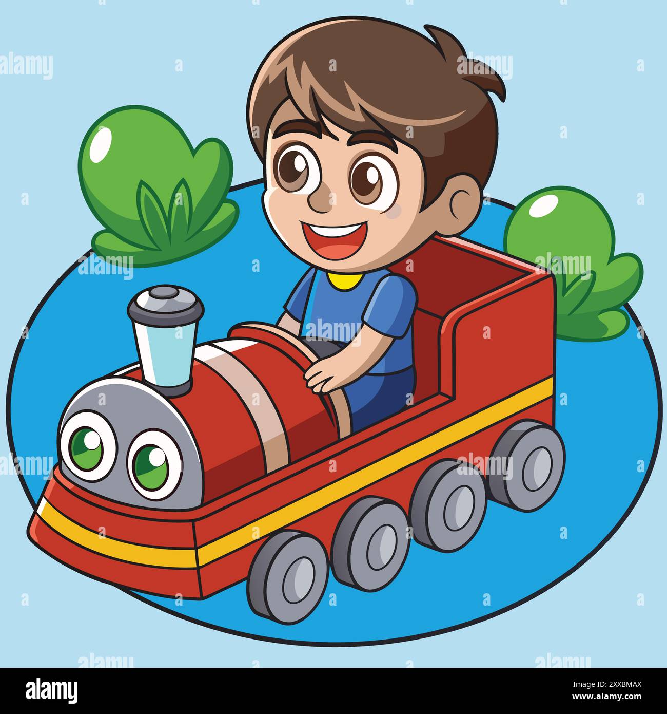 Childrens drawing of a train hi-res stock photography and images - Alamy