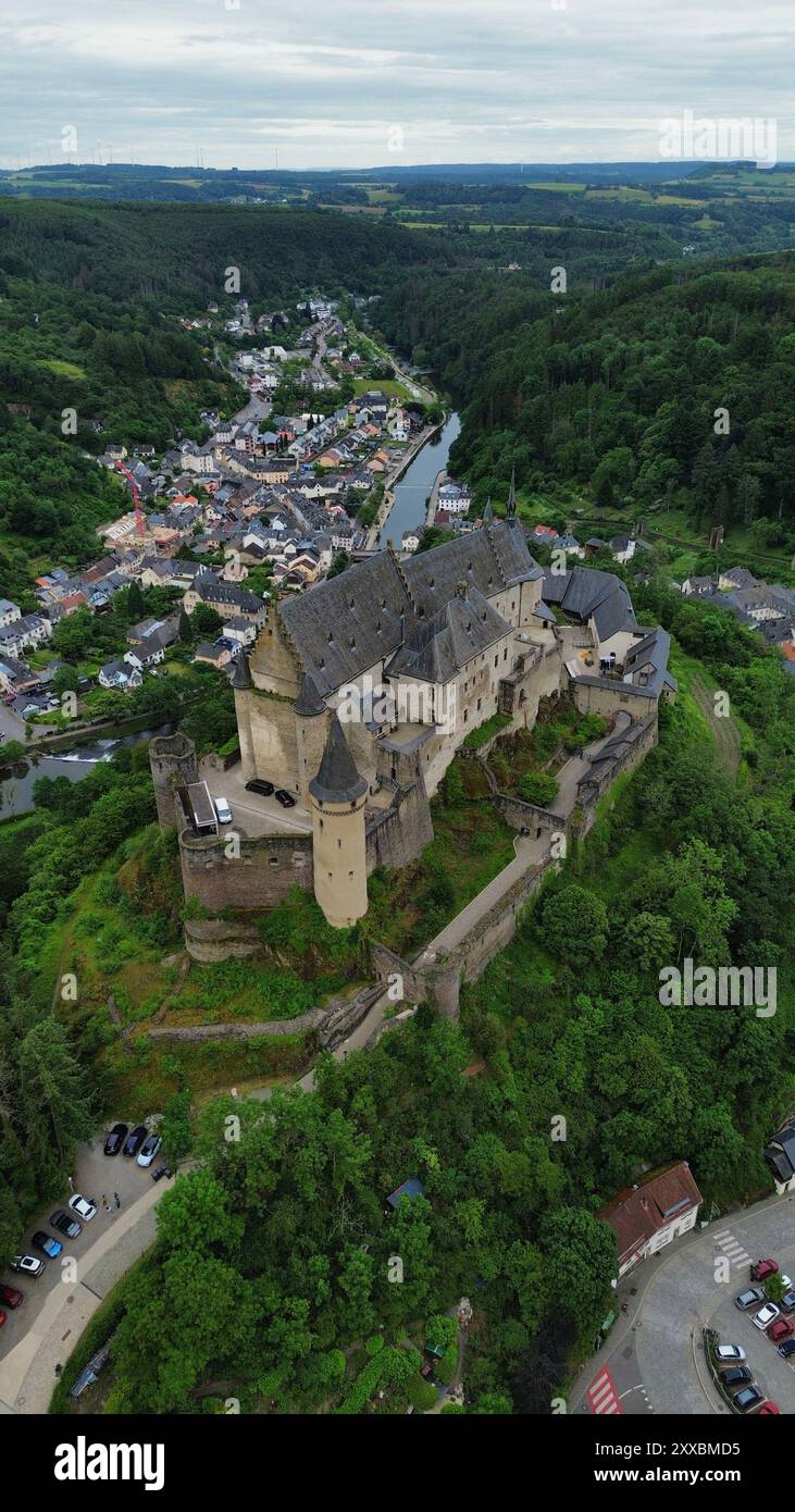 Drone photo vianden hi-res stock photography and images - Alamy