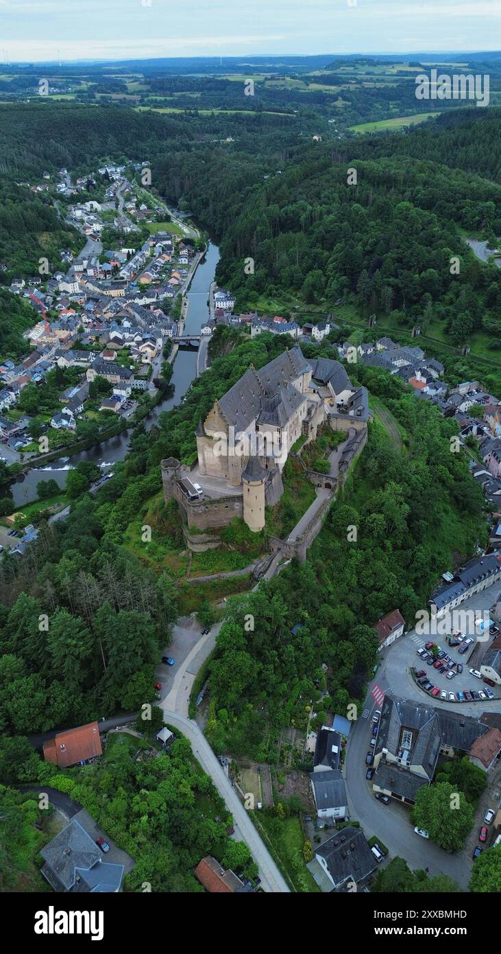 Drone photo chateau de vianden hi-res stock photography and images - Alamy