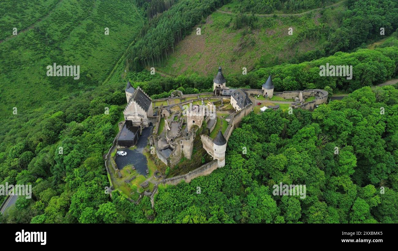 Drone photo chateau de bourscheid hi-res stock photography and images ...