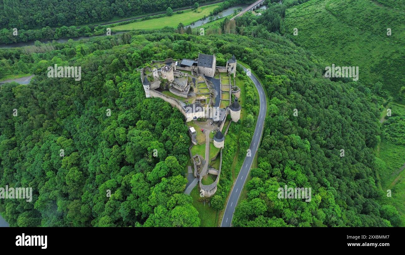 Luxembourg bourscheid castle europe hi-res stock photography and images ...