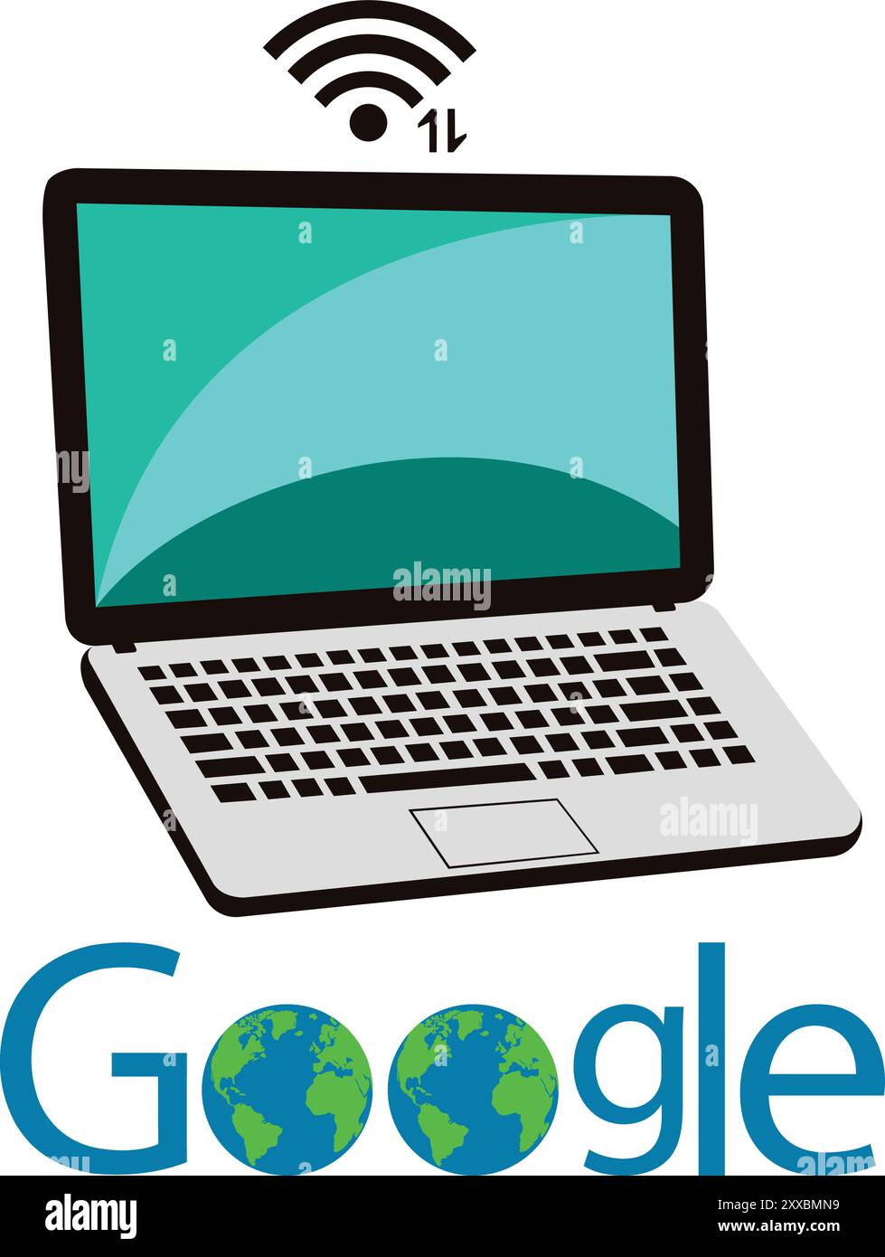 illustration of google icon vector design on a white background Stock ...