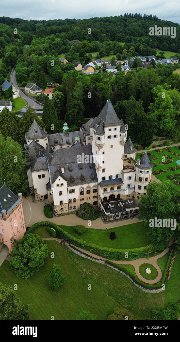 Drone photo colmar berg castle hi-res stock photography and images - Alamy