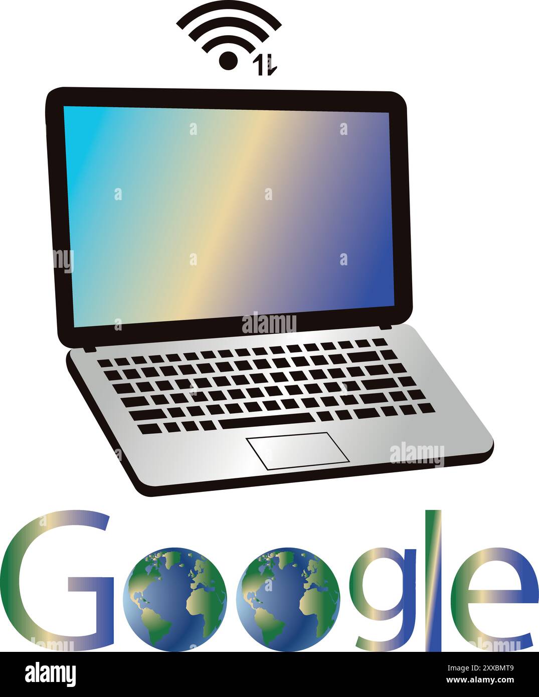 illustration of google icon vector design on a white background Stock ...