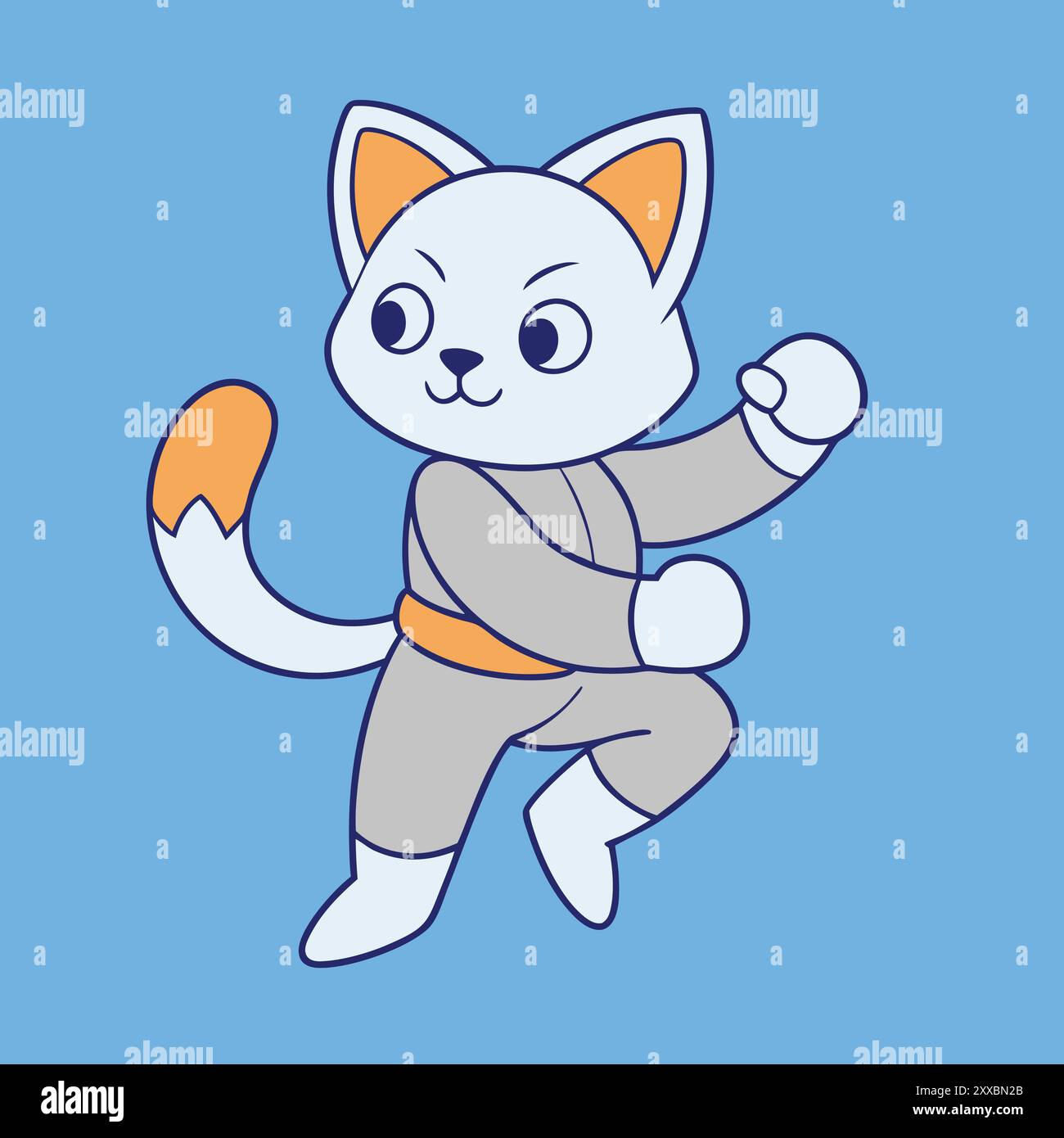 Karate cartoon hi-res stock photography and images - Alamy