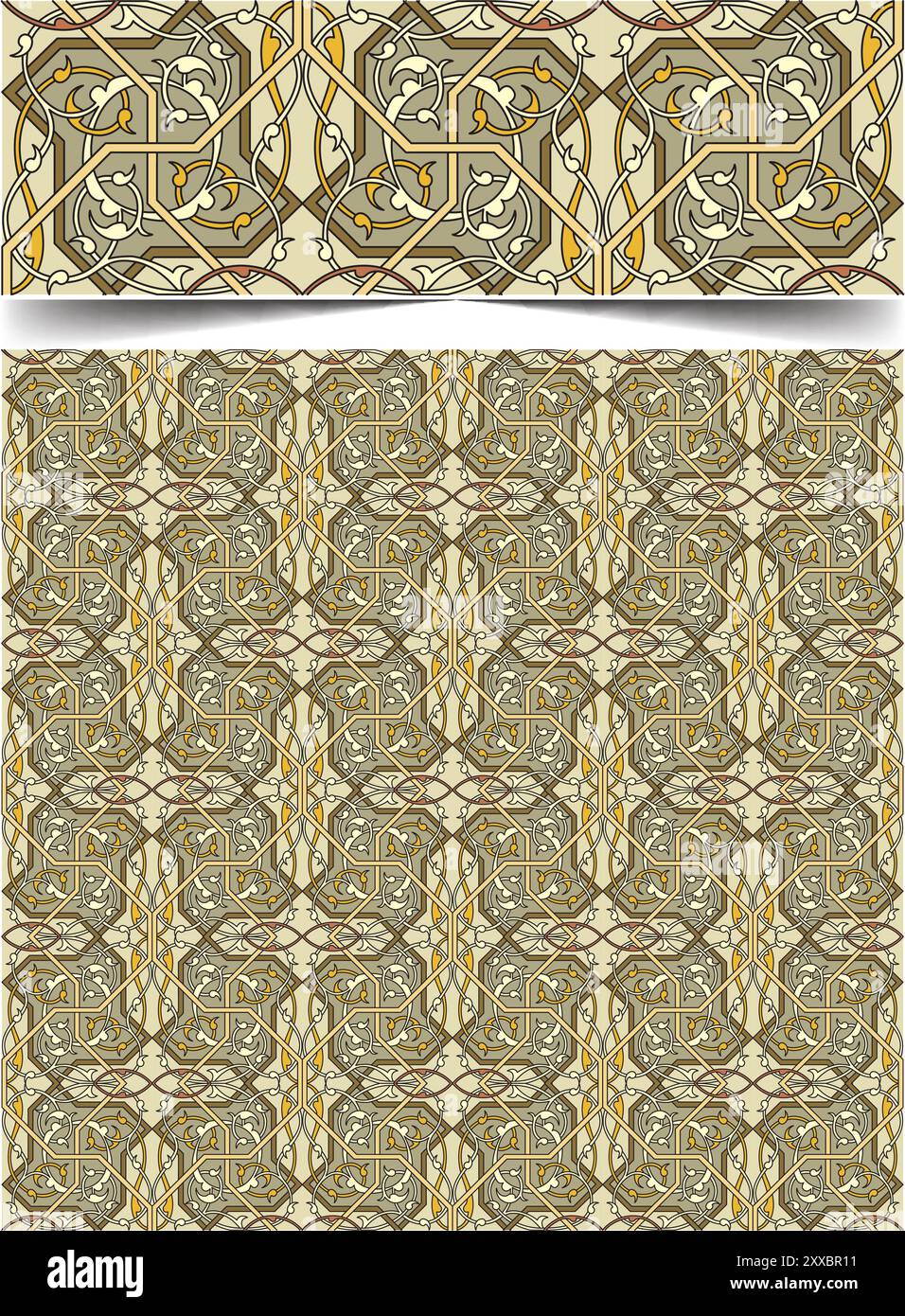 Luxury vector seamless pattern. Ornament, Traditional, Ethnic, Arabic ...