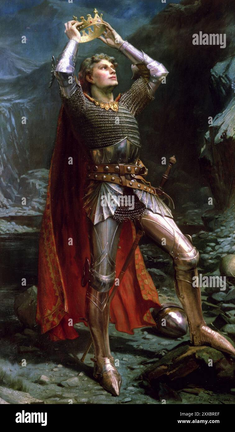 King Arthur by Charles Ernest Butler (1903 Stock Photo - Alamy