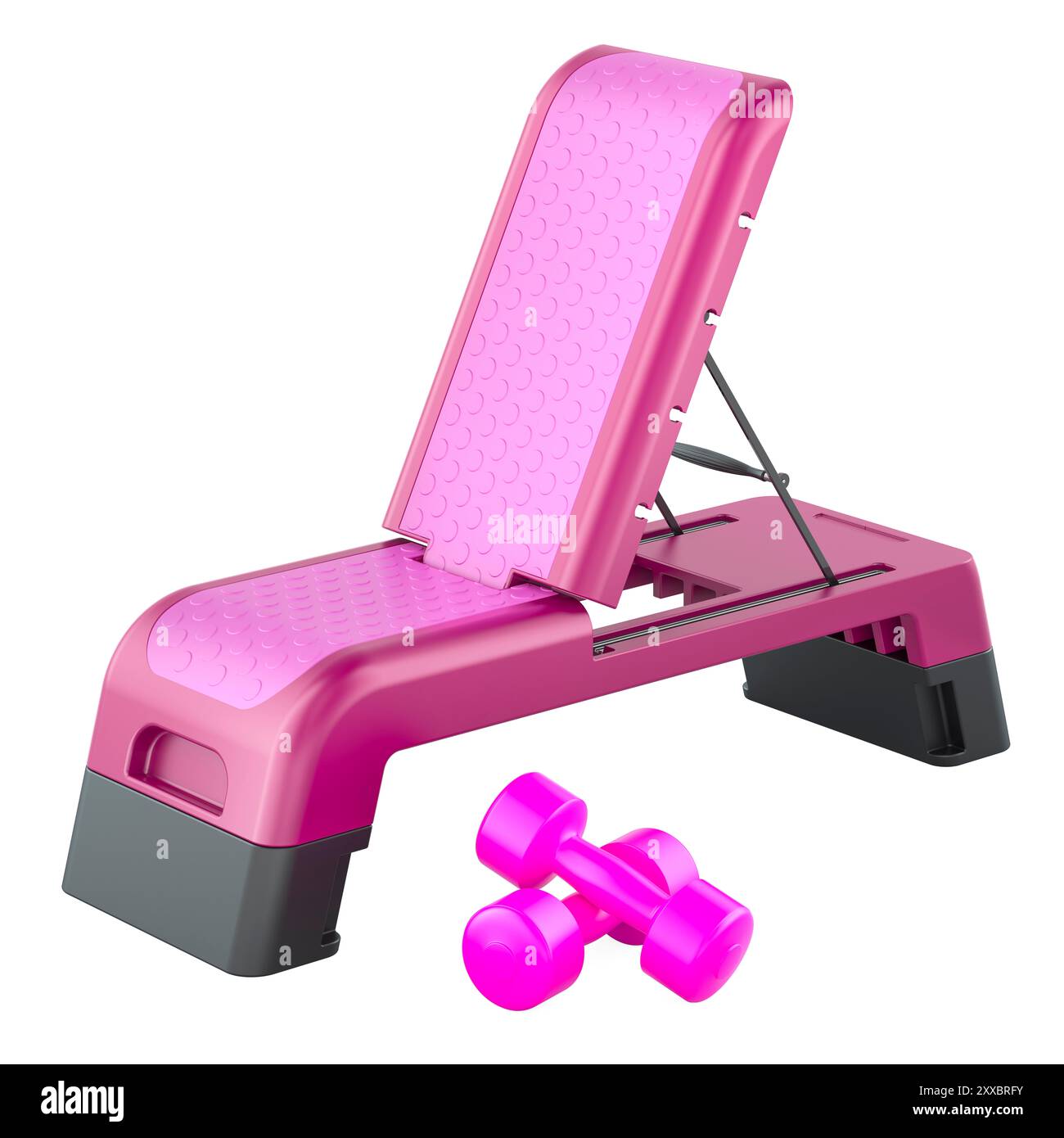 Multifunctional aerobic deck with Dumbbells for Strength Training, 3D ...