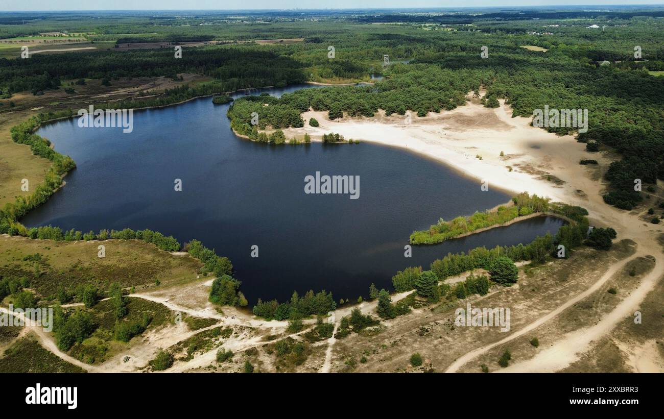 drone photo Lommelse Sahara Belgium europe Stock Photo - Alamy