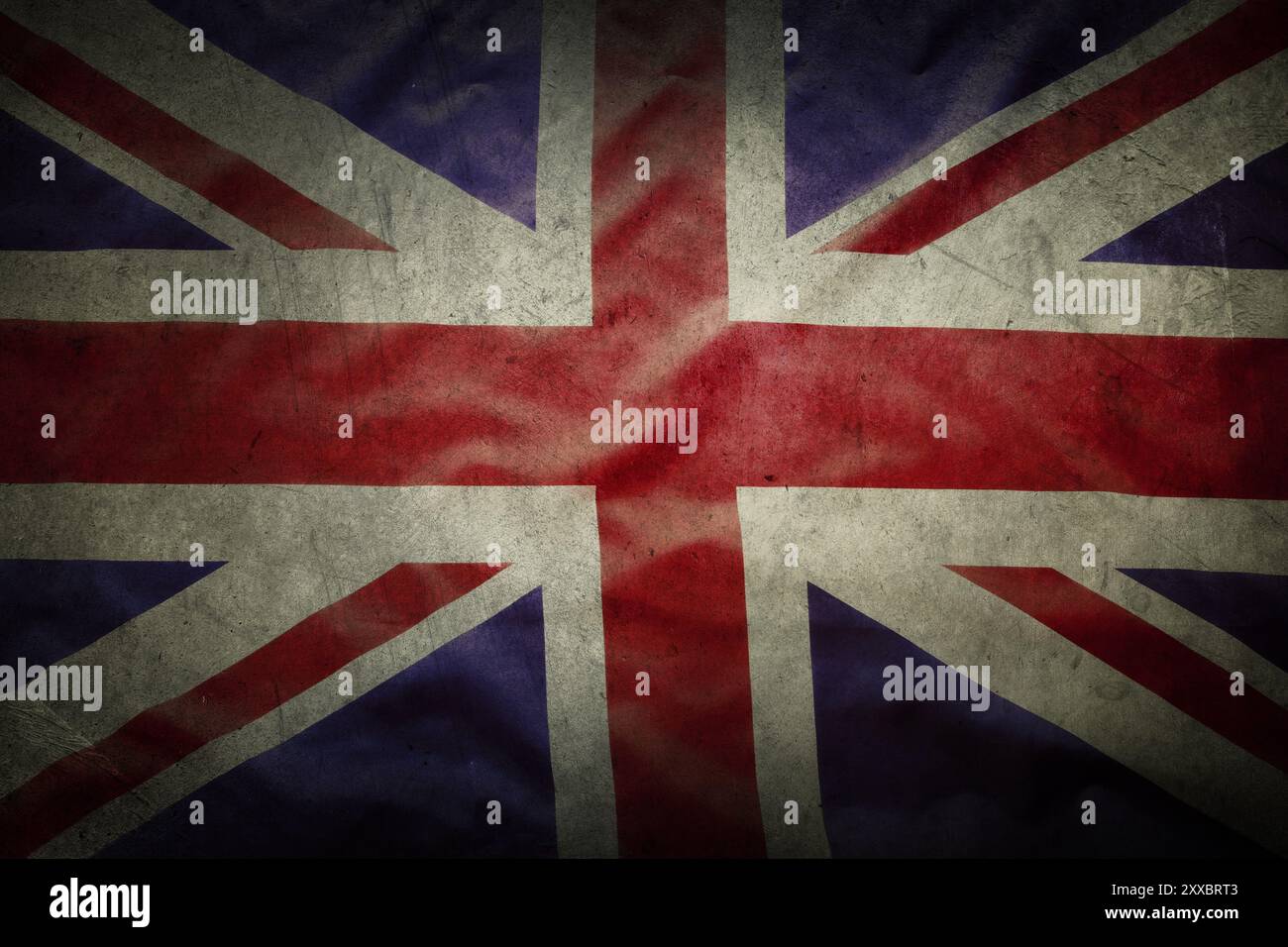 Grunge Union Jack British flag Stock Photo - Alamy