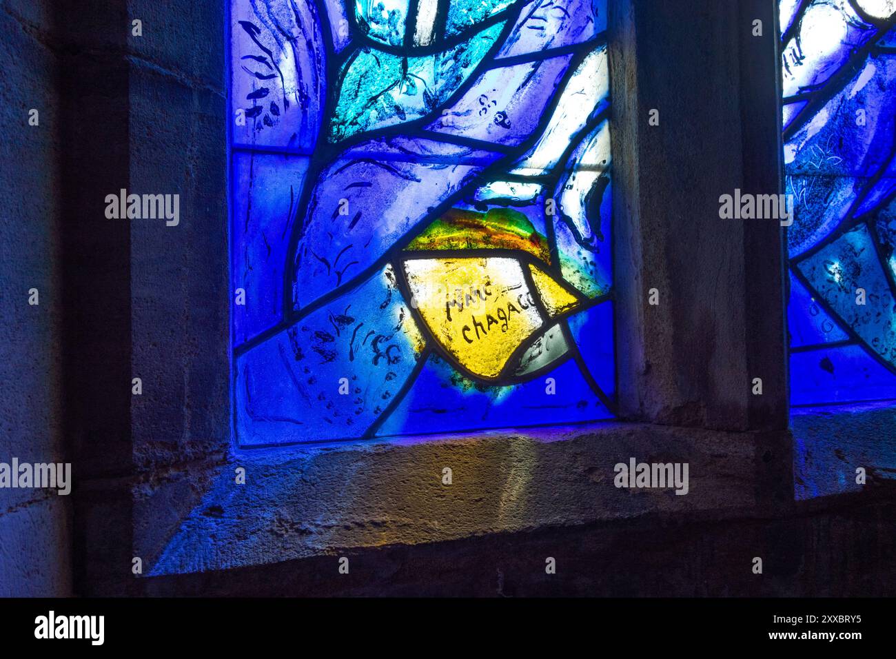 Tudeley church in Kent which has windows by Marc Chagall Stock Photo ...