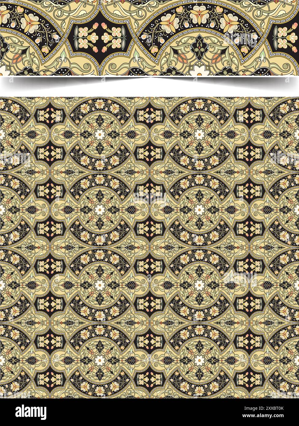 Luxury vector seamless pattern. Ornament, Traditional, Ethnic, Arabic ...