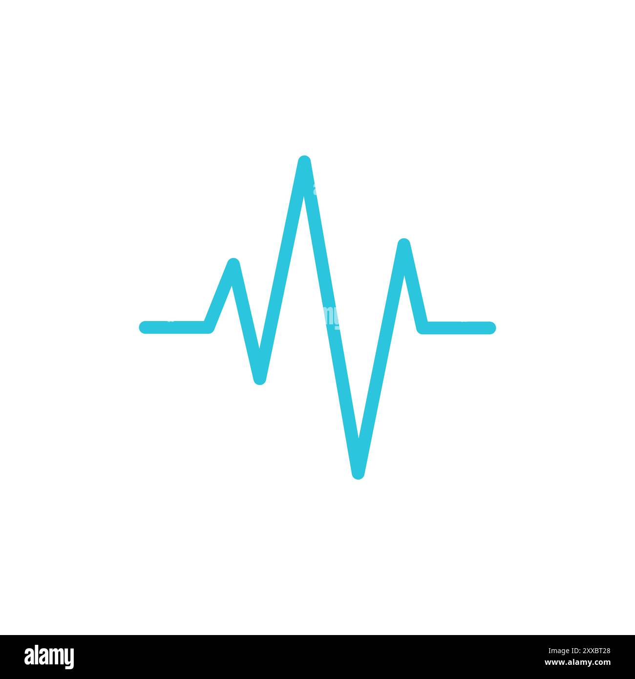 Rhythm frequency icon, Isolated on white background. From blue icon set ...