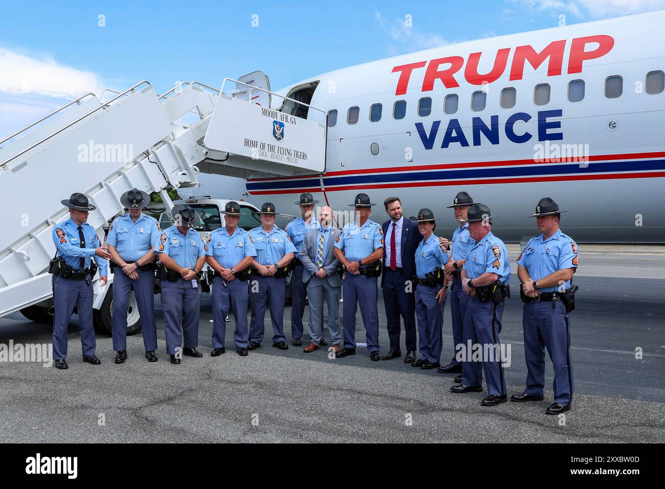 Republican vice presidential nominee Sen. JD Vance, R-Ohio, poses in ...
