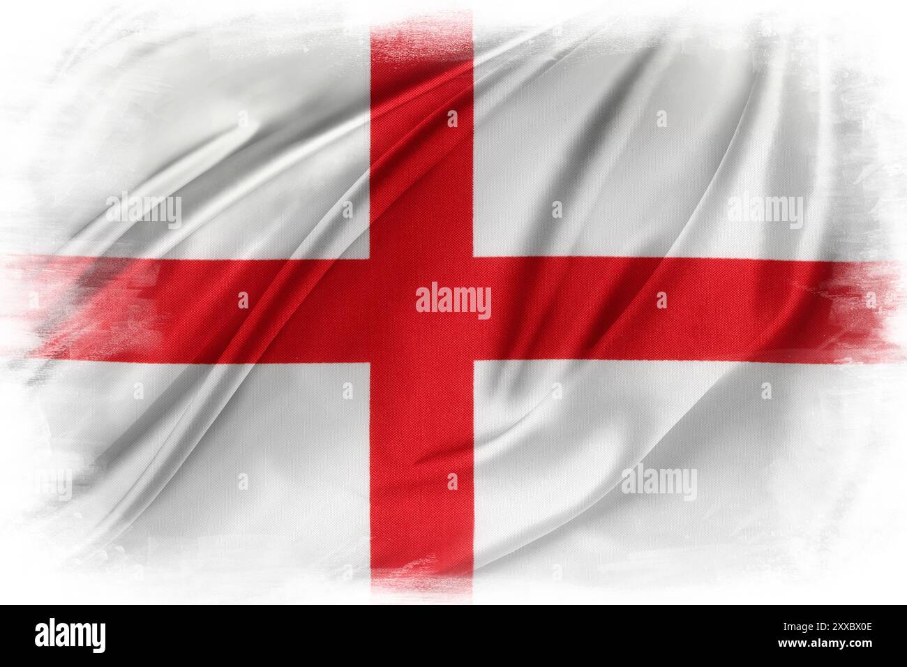 St George's Cross flag on plain background Stock Photo - Alamy