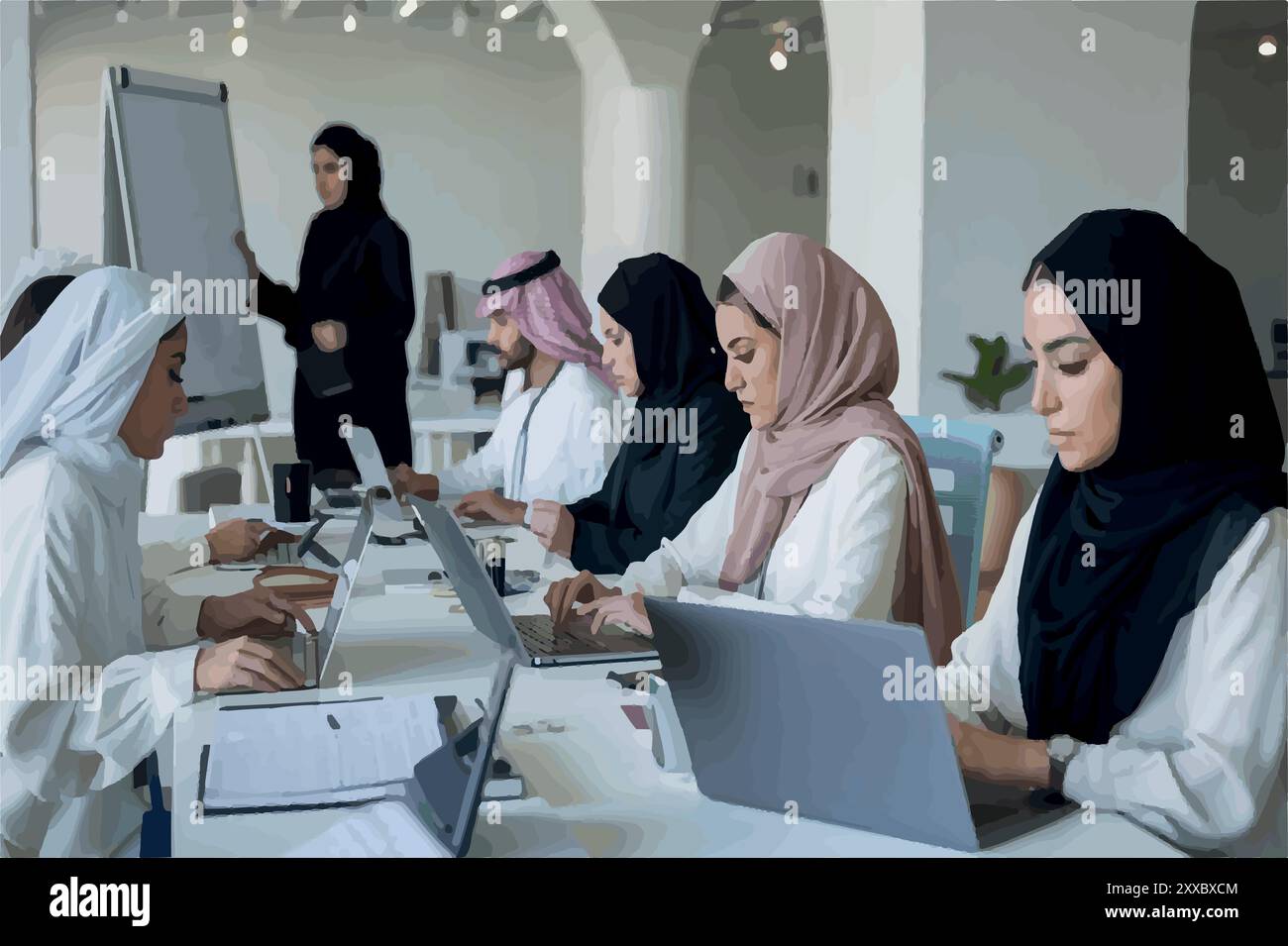 Saudi Arabian Young Entrepreneurs to Watch Stock Vector Image & Art - Alamy